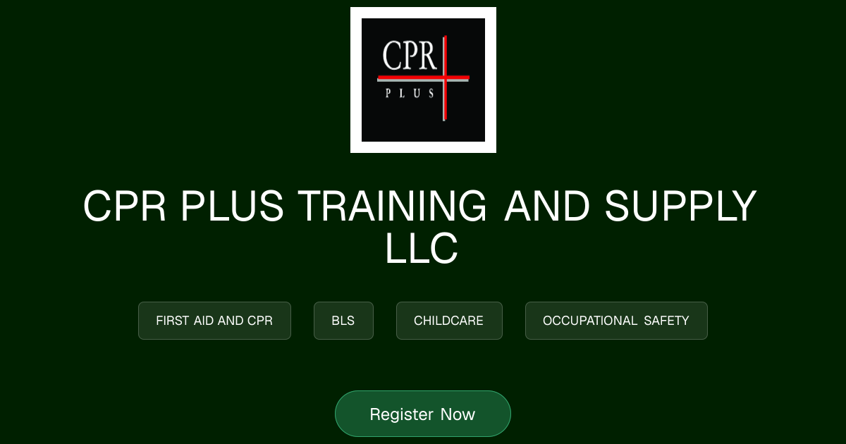 CPR PLUS TRAINING AND SUPPLY LLC | Hovn